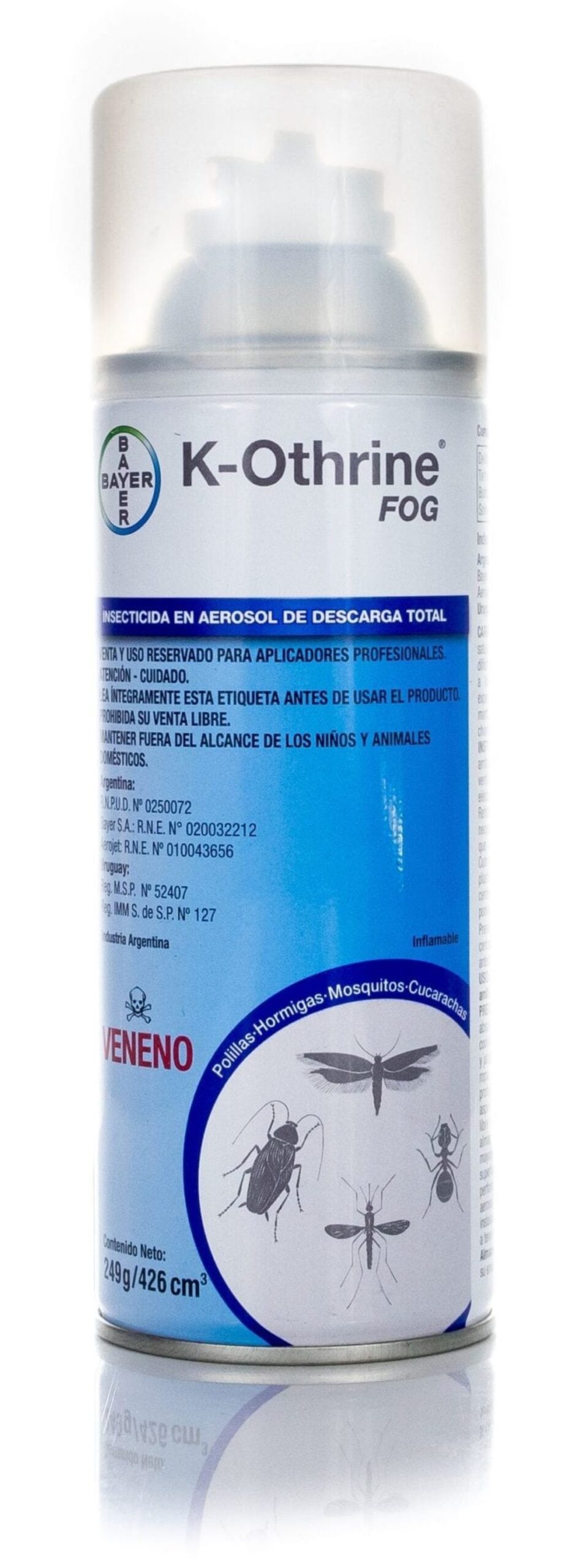 Insecticida en aerosol K-Othrina Fog 426cc Descarga total Derribante ...